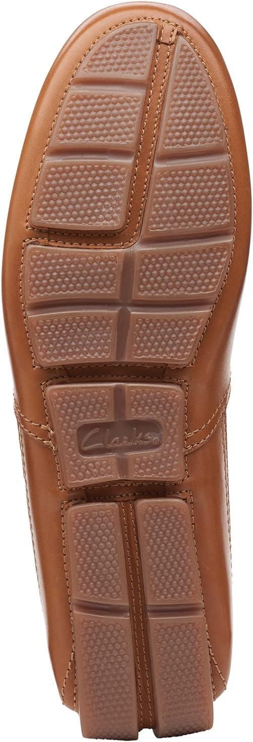 Clarks Mens Markman PlainDriving Style Loafer(Tan Leather) - Clarks